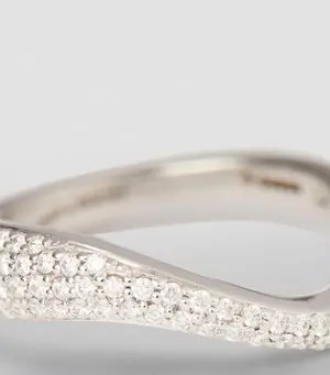 KAVANT & SHARART Gold And Diamond Talay Flow Wave Ring