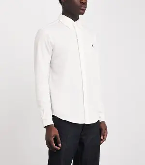 Polo Ralph Lauren Cotton Textured Polo Shirt - White