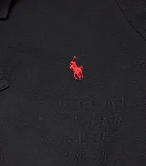 Polo Ralph Lauren Cotton Mesh Slim-fit Polo Shirt - Black