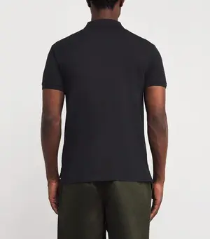 Polo Ralph Lauren Cotton Mesh Slim-fit Polo Shirt - Black