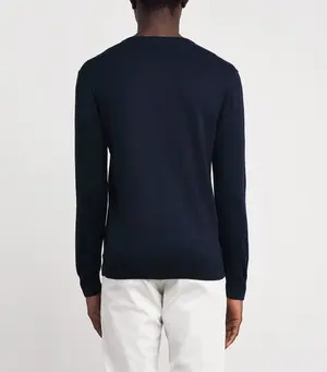 Polo Ralph Lauren Cotton V-neck Sweater - Navy