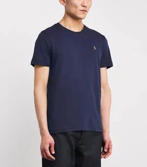 Polo Ralph Lauren Pima Cotton Polo Pony T-shirt - Navy