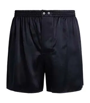Zimmerli Silk Boxers - Navy