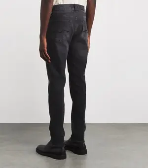 7 For All Mankind Slimmy Tapered Luxe Performance Jeans - Black
