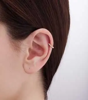 MARIA TASH Invisible Set Diamond Eternity Hoop Earring