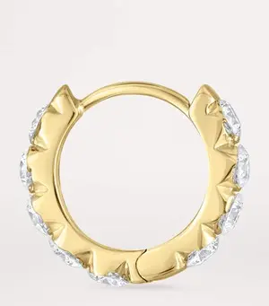 MARIA TASH Invisible Set Large Diamond Eternity Hoop Earring
