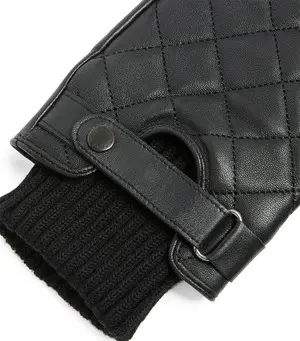 Barbour Quilted Leather Gloves