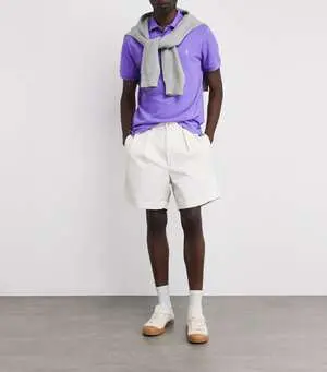 Polo Ralph Lauren Cotton Mesh Custom-fit Polo Shirt - Purple