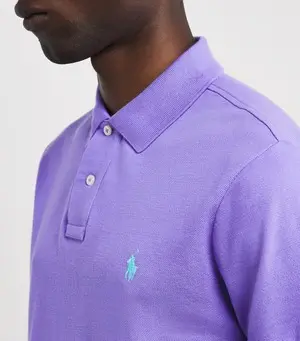 Polo Ralph Lauren Cotton Mesh Custom-fit Polo Shirt - Purple