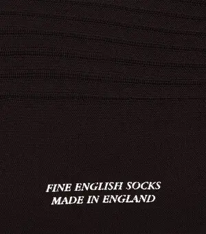 Pantherella Egyptian Cotton Lisle Short Socks - Black