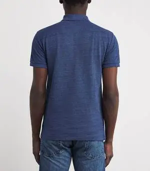 Polo Ralph Lauren Cotton Mesh Slim-fit Polo Shirt - Blue