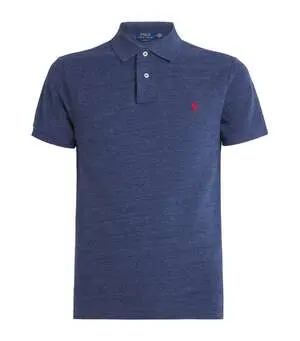 Polo Ralph Lauren Cotton Mesh Slim-fit Polo Shirt - Blue