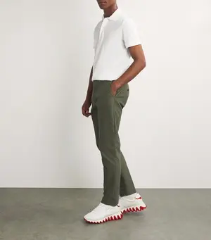 CHRISTIAN LOUBOUTIN Loubishark Leather Sneakers - White