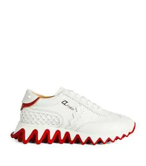 CHRISTIAN LOUBOUTIN Loubishark Leather Sneakers - White