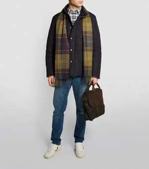 Barbour Quilted Powell Jacket - Navy