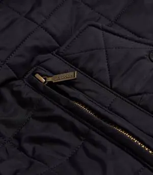 Barbour Quilted Powell Jacket - Navy