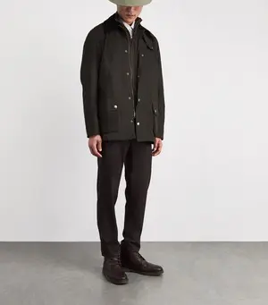 Barbour Waxed Ashby Jacket - Green