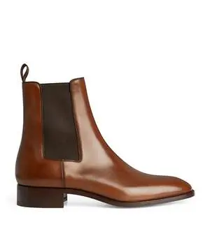 CHRISTIAN LOUBOUTIN Samson Leather Chelsea Boots