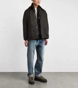 Barbour Waxed Bedale Jacket - Green