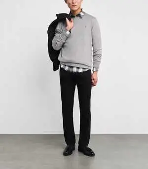 Polo Ralph Lauren Pima Cotton Polo Pony Sweater - Grey