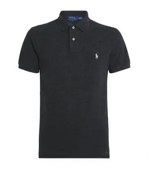Polo Ralph Lauren Cotton Mesh Slim-fit Polo Shirt - Black
