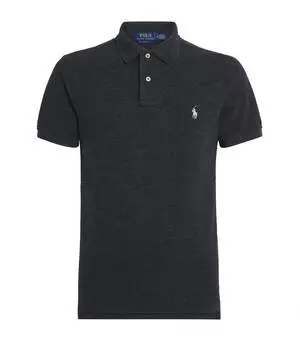 Polo Ralph Lauren Cotton Mesh Slim-fit Polo Shirt - Black