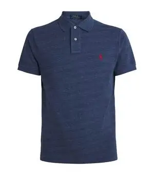 Polo Ralph Lauren Cotton Mesh Custom-fit Polo Shirt - Blue