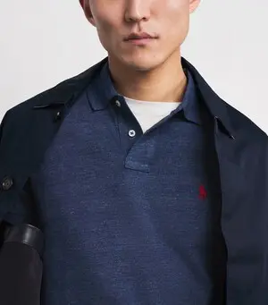Polo Ralph Lauren Cotton Mesh Custom-fit Polo Shirt - Blue