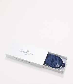Gingerlily Silk Eye Mask - Blue