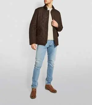Barbour Quilted Powell Jacket - Green