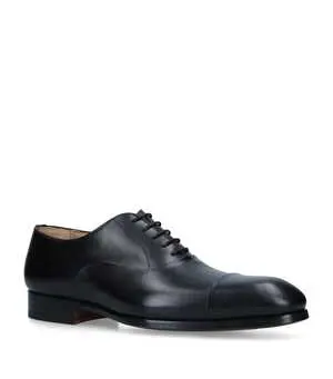Magnanni Leather Oxford Shoes - Black