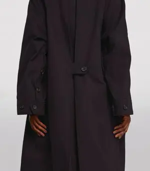 Mark Kenly Domino Tan Cotton Christi Oversized Coat