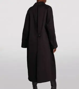 Mark Kenly Domino Tan Cotton Christi Oversized Coat