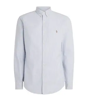 Polo Ralph Lauren Cotton Stripe Oxford Shirt - Blue