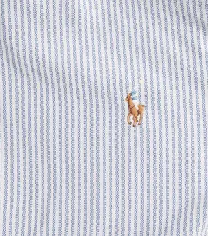 Polo Ralph Lauren Cotton Stripe Oxford Shirt - Blue