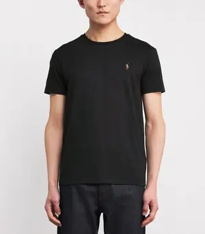 Polo Ralph Lauren Pima Cotton Polo Pony T-shirt - Black