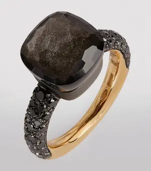 Pomellato Nudo Obsidian And Diamond Ring