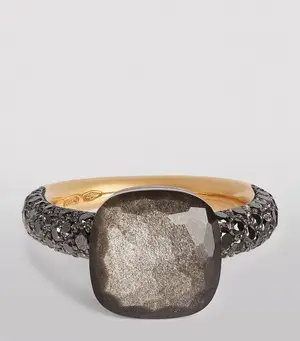 Pomellato Nudo Obsidian And Diamond Ring