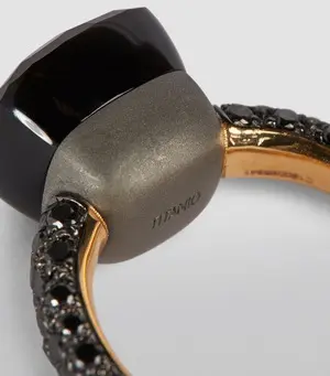 Pomellato Nudo Obsidian And Diamond Ring