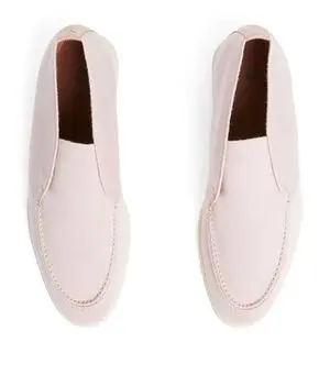Loro Piana Suede-panel Knitted Open Walk Shoes