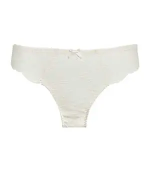 AUBADE Dans Des Sens Lace Bikini Briefs - Ivory