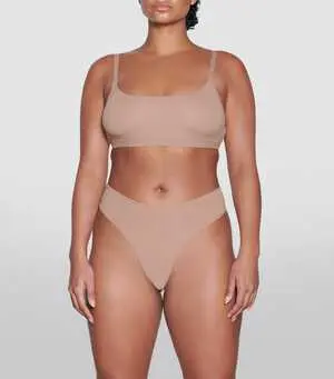 SKIMS Fits Everybody Cheeky Thong - Brown