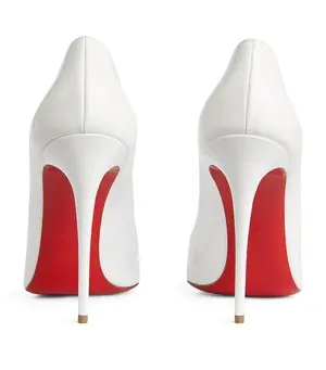 CHRISTIAN LOUBOUTIN Hot Chick 100 Patent Leather Pumps - White