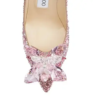 JIMMY CHOO Alia 85 Crystal Embellished Pumps