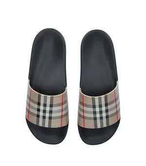 Burberry Checked Slides