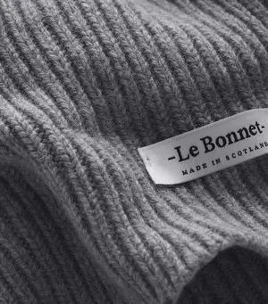 LE BONNET Lambswool-caregora Classic Beanie - Grey
