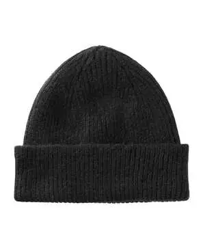 LE BONNET Lambswool-caregora Classic Beanie - Black