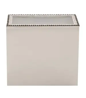ZODIAC Crystal Embellished Brush Holder - Silver