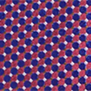 Eton Silk Geometric Neck Tie - Red