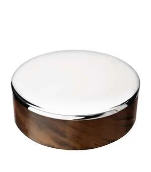Christofle Large -plated Wood Uni Box - Silver